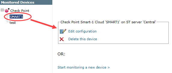 Monitoring Check Point Smart-1 Cloud Devices
