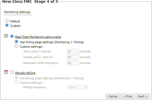 Monitoring Cisco FMC