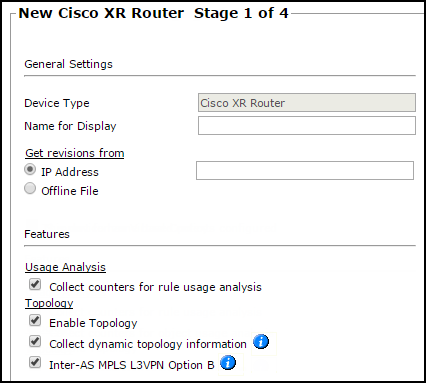 Monitoring Cisco XR Router Devices