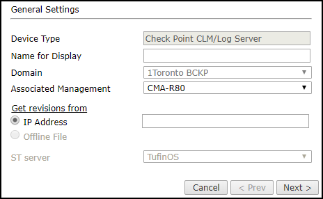 Monitoring Check Point CLM/Log Server Devices