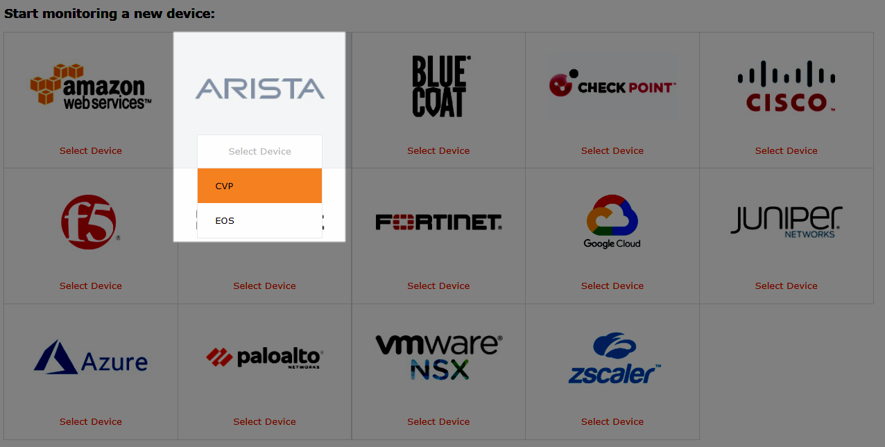 Monitoring Arista CVP